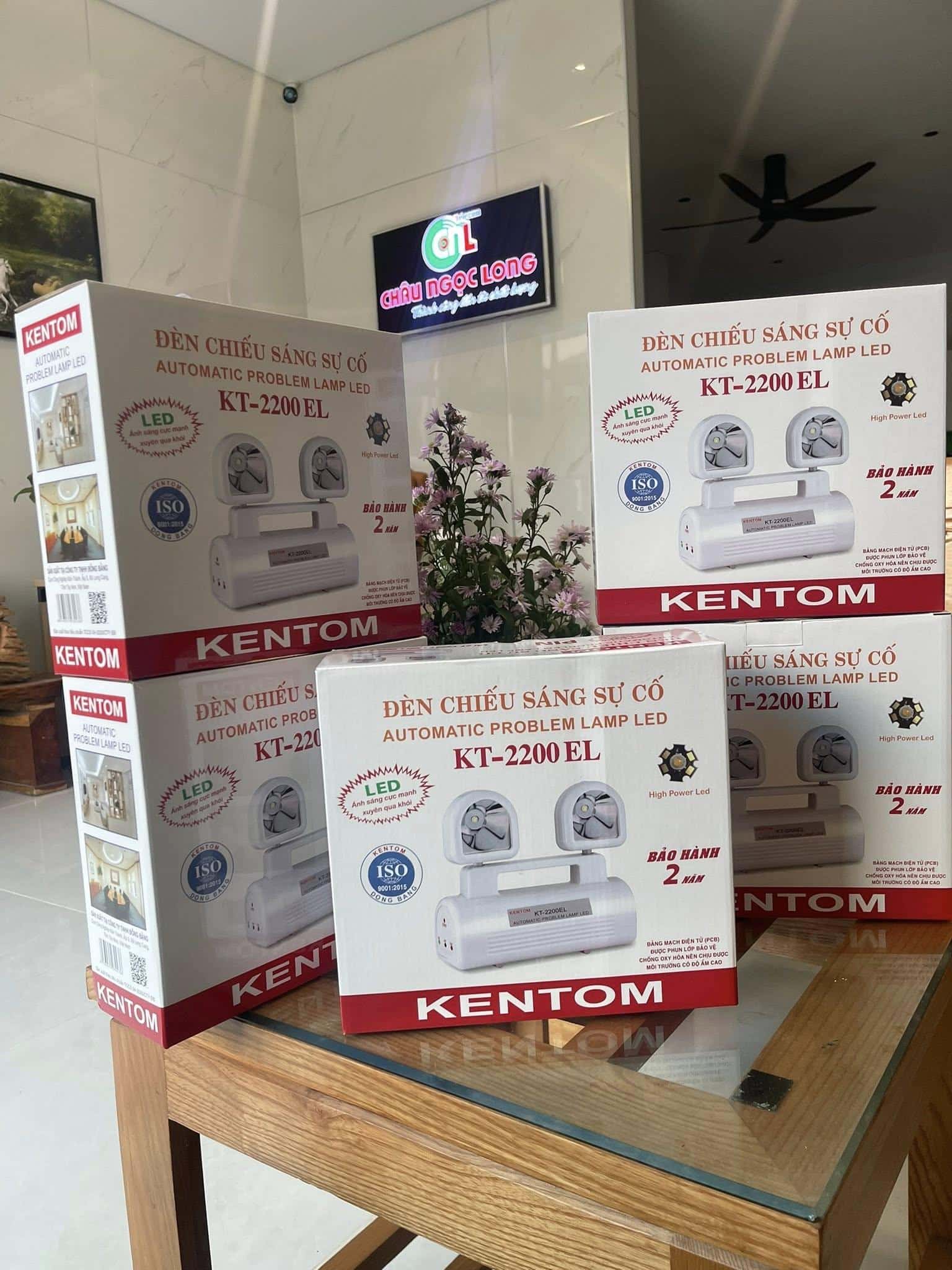 Đèn sự cố sạc khẩn cấp KENTOM KT-2200EL | Đà Nẵng, Quảng Trị, Huế ...